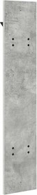 věšák, nástěnný, 1 prkno, háčky, kompozitní dřevo, 100x20x1,5 cm, beton šedá, Dekorino TK20260016