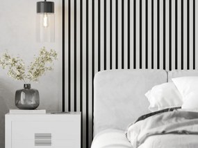Mexen Lam-F, akustické stěnové lamely 275 × 31,5 cm, filc 6 mm, bílá lesklá, S105-275317-2812-054