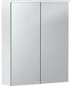 Geberit Option - Zrcadlová skříňka s osvětlením, 560x675x180 mm, bílá 500.258.00.1