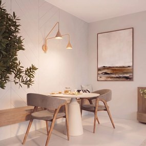Sollux Lighting Nástěnné svítidlo NOX 2 zlaté s vypínačem