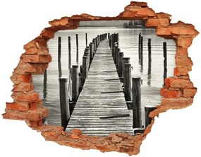 Wallmuralia Nálepka fototapeta 3D výhled Dřevěné molo 90x70 cm