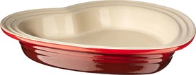 Servírovací talíř /mísa Le Creuset srdce 25 cm višňové