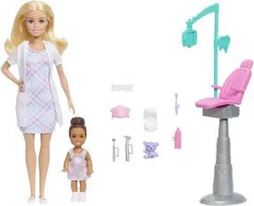 MATTEL Barbie herní set povolání - zubařka blondýnka / od 3 let