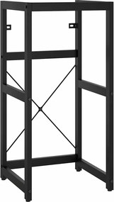 Koupelnový regál pod umyvadlo černý 40 x 38 x 83 cm železo 338499
