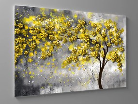 Liox Obraz strom se žlutými květy Rozměr: 100 x 65 cm