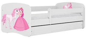 Kocot Kids Dětská postel PRINCEZNA bílá Velikost postele: 160x80, Matrace: Bez matrace, Šuplík: Bez šuplíku
