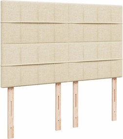 Box spring postel s matrací krémová 140x200 cm textil 3292816