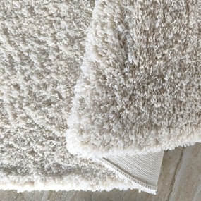 DY Krémový protiskluzový koberec shaggy Camel Rozměr: 60x100 cm