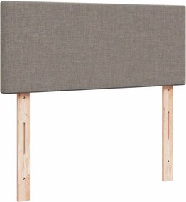 Box spring postel s matrací taupe 120x190 cm textil 3285824