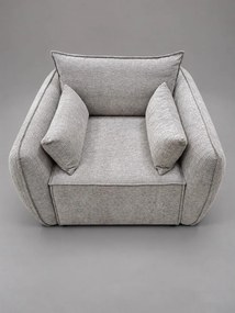 Světle šedé žinylkové křeslo Vanda - II. jakost – Mazzini Sofas