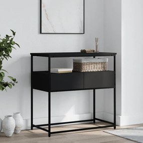 Konzolový stolek černý 75 x 40 x 75 cm kompozitní dřevo