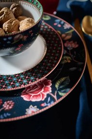 Pip Studio Berry Blues talíř Ø23cm, zelený (Talíř z tenkostěnného porcelánu)