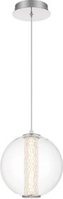 Designový lustr koule Eurofase Atomo Chrom LED 9W 3000K