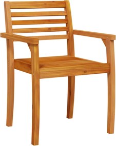Zahradní židle 8 ks 59 x 55 x 85 cm masivní akáciové dřevo 3217204