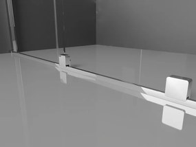 Mexen Velar L, sprchový kout s posuvnými dveřmi 100 x 75 cm, 8mm sklo námraza, chromová, 871-100-075-33-01