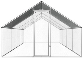 vidaXL Marketos Venkovní klec pro kuřata 2,75 x 8 x 1,92 m pozinkovaná ocel