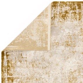 Tribeca Design Kusový koberec Zoom Border Gold Rozměry: 160x230 cm