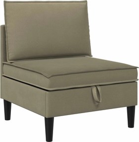 Sada nábytku do obývacího pokoje 6 ks Khaki Textil 3413797
