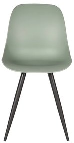 LABEL51 Zelená/černá jídelní židle Edami