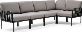 Nardi KOMODO 5 modulárna sedačka - antracitový rám/ grigio šedý poťah