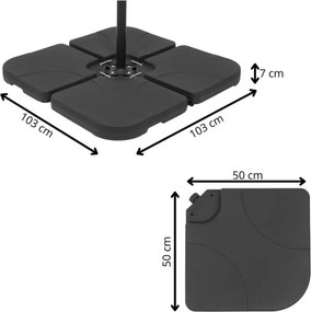 Základna slunečníku 60l SPRINGOS GU0053