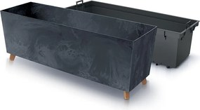 Truhlík s vkladem CORBI III 77 cm antracit