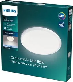 Philips Twirly bílá / Přisazené LED svítidlo / 1x17W / 1900lm / 4000K