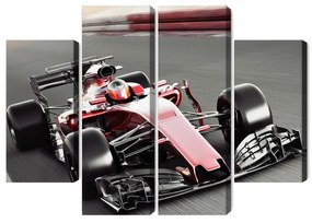 Vícedílný obraz Vůz Formule 1 Na Trati Nedostatek Nedostatek Plátno Canvas 120x90