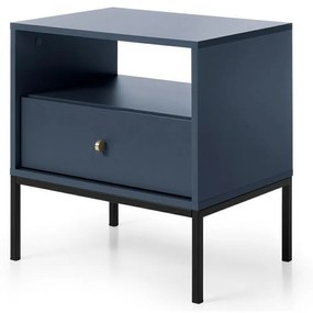 MIRJAN 24 | Noční stolek MONO 56x54 cm modrá | MJ0044
