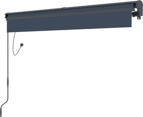 Elektrická markýza s LED osvětlením BestBerg BBSU-EL250CG / 250 x 200 cm / šedá