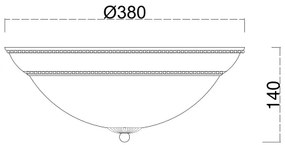 Brilagi - Stropní svítidlo CLASSIC 3xE27/60W/230V bronzová