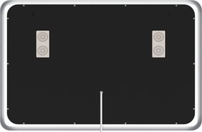 Koupelnové zrcadlo Jericho 70x100 s Bluetooth – čiré sklo