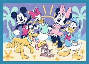 TREFL Puzzle Mickey Mouse: Přátelé 4v1 / 35+48+54+70 dílků / 28,5 x 20
