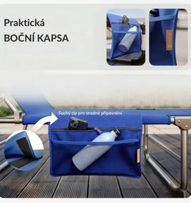 Skládací zahradní lehátko Beil modré