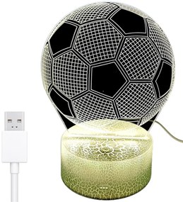 Madrid Magnificence Noční lampa - Fotbal - 3 barvy - P107