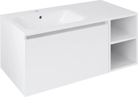 Sapho Lorea koupelnová skříňka pod umyvadlo 100 x 46 x 51,5 cm (70+30Pcm) levá bílá mat LE070-3131-L-11