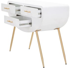 Designová konzole Raghnall 110 cm bílá