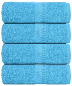 Ručníky FROGN 4 ks tyrkysové 30x30 cm 360 g/m² 136969