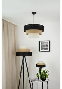 Brilagi - Stojací lampa ASPEN LUNETA 1xE27/15W/230V černá/béžová/krémová