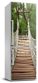 Wallmuralia Samolepící nálepka na ledničku Lanový most 60x180 cm