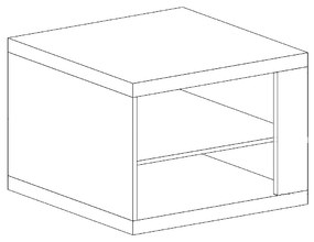 Natural - noční stolek N18 - dub ribbeck