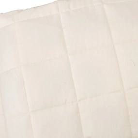 Zátěžová deka světle krémová 220 x 230 cm 11 kg textil 3154825