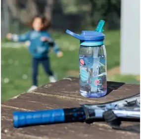 Quokka Plastová láhev s pítkem Glow Kids Space 580 ml