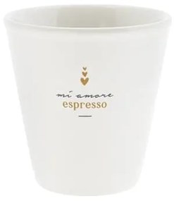 Bastion Collections Porcelánový šálek na espresso Mi Amore Espresso 50 ml, bílá barva, porcelán