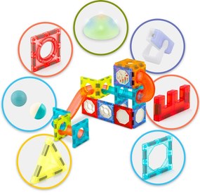 Magnetické cihly s osvětlením RK-763 Ricokids
