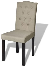 vidaXL Jídelní židle 4 ks velbloudí textil