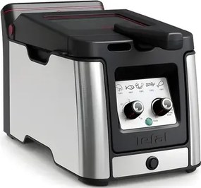 Tefal Clear Duo FR600D10 nerez/černá / Fritéza / 2000 W / 3,5 l / 150-