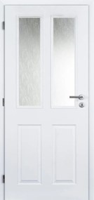 Doornite Achilles Interiérové dveře 80 L, 846 × 1983 mm, lakované, levé, bílé, prosklené