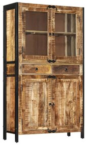 Příborník 100 x 40 x 175 cm masivní hrubé mangovníkové dřevo