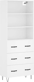 Skříň highboard bílá 69,5 x 34 x 180 cm kompozitní dřevo 3189373